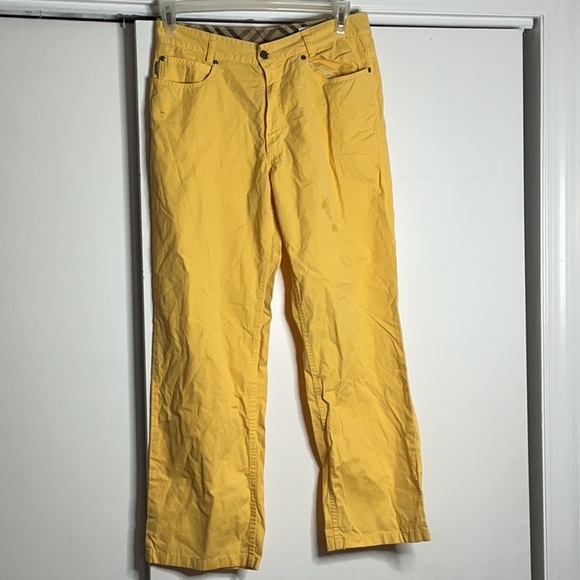 Burberry | Pants | Vibrant Yellow Chinos With Relaxed Fit | Poshmark